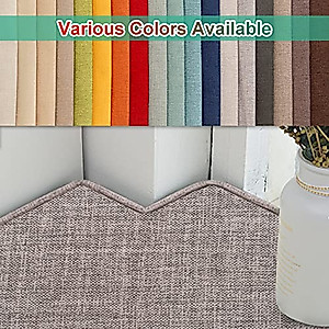 Custom Bench Cushion Angled Trapezoid Shape Bay Window Seat Upholstery Foam for Indoor Outdoor Non-Slip Bottom Design Washable Linen Cover Dark Grey