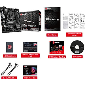 MSI MAG B550M Bazooka Gaming Motherboard (AMD AM4, DDR4, PCIe 4.0, SATA 6Gb/s, M.2, USB 3.2 Gen 1, HDMI/DP, Micro-ATX)