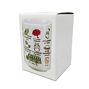 Studio Ghibli via Bluefin Benelic My Neighbor Totoro "Totoro and Friends" Japanese Teacup - Official Studio Ghibli Merchandise, White (BNL18304)