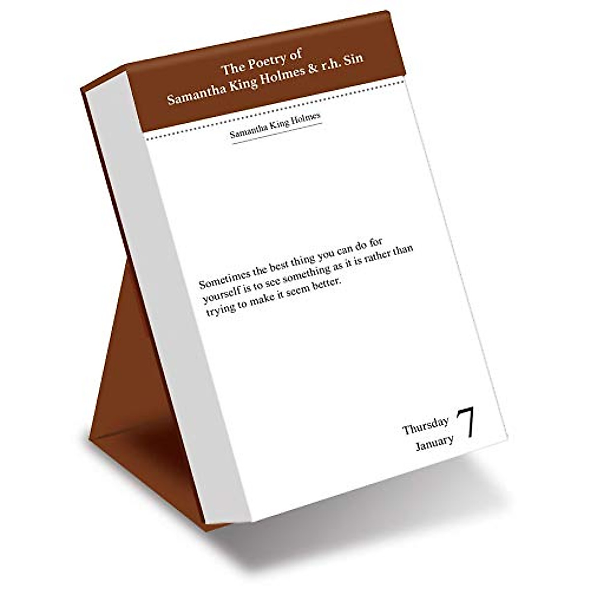 The Poetry of Samantha King Holmes & r.h. Sin 2021 Deluxe Day-to-Day Calendar