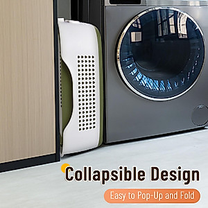 35L Collapsible Laundry Baskets Plastic with Handles,Removable Pop Up Storage Container,75L Clothes Laundry Hamper-Foldable Laundry Basket 0rganizer