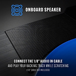 Stanton STX - Portable Scratch DJ Turntable with Innofader Nano Crossfader, Bluetooth, Pitch Slider, USB Recording, Speaker, 2 Rechargeable Batteries