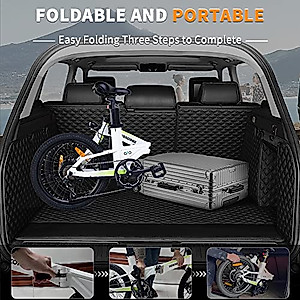 KORNORGE Electric Bike A9, 20" Ultra Light Foldable Electric Bike, Lightweight Frame, LED Headlight Sports Style Electric Bike for Adults and Teens,Black