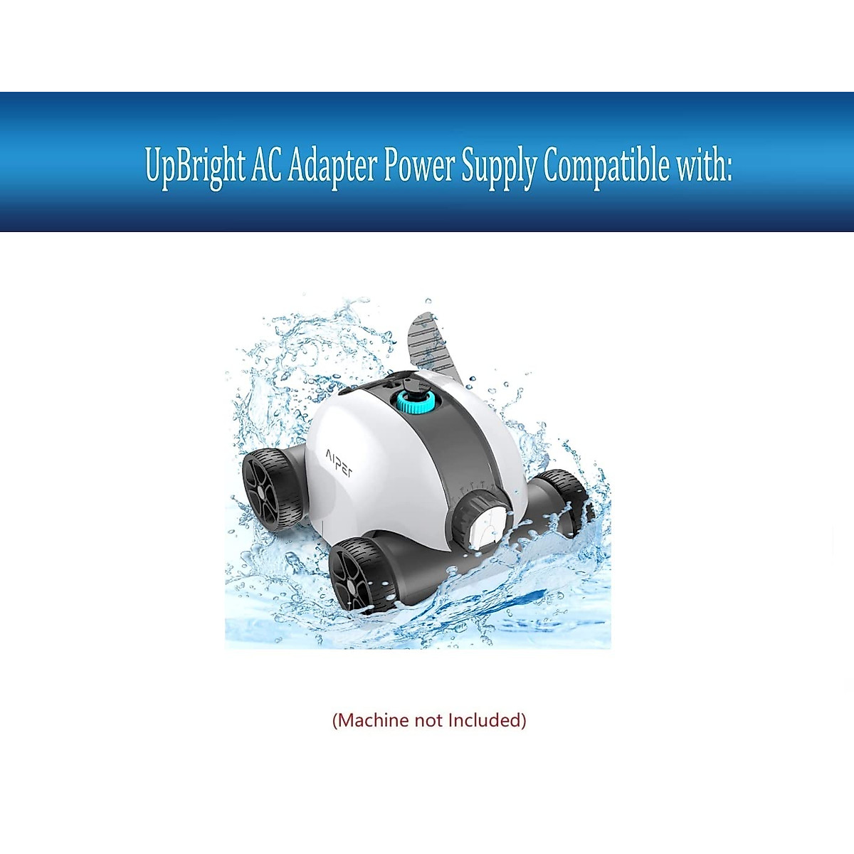 UpBright 12.6V 2-Prong AC/DC Adapter Compatible with AIPER Seagull 1000 HJ1103J AIPURY1000 AIPURY 1000 Cordless Automatic Robotic Pool Vacuum Cleaner 5000mAh Lithium Ion Battery 1.8A Power Charger PSU