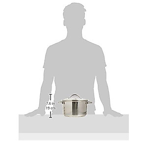 Norpro 4-Quart Steamer Cooker, 3 Piece Set, Stainless Steel