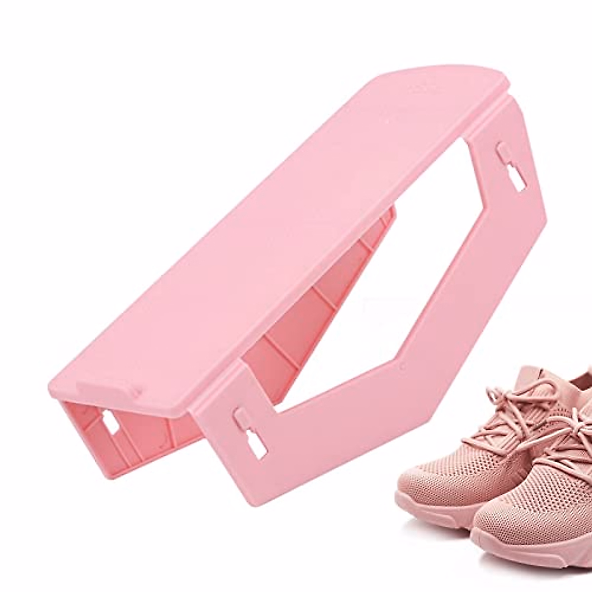 eightX Shoe Slots Organizer for Closet Space Saver | Double Layer Adjustable Shoe Storage Rack and Organizer for Closets | Shoe Slots Organizer for Closets Space Saver, Removable Shoe Stackers