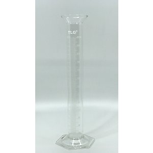 CHEM SCIENCE INC 141.202.02 Tap Density Cylinder, Funnel Top Graduated Cylinder with Hex Base, Capacity 250 mL