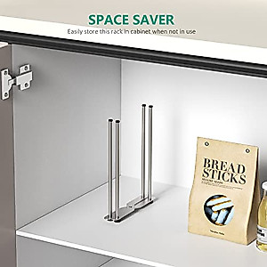 SHILFID Plastic Bag Drying Rack, Multifunctional Wine Decanter Drying Stand, Collapsible Drying Stand for Decanter, Bottle Drying Rack, Cup Drying Rack,Kitchen Countertop Stand Holder