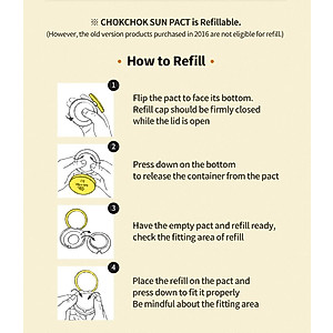 Green Finger Kids Sunscreen Facial Cushion Pact, Aloe,Baobao, Moringa, Children Sun Protection SPF50+(Product+Refill) 16g