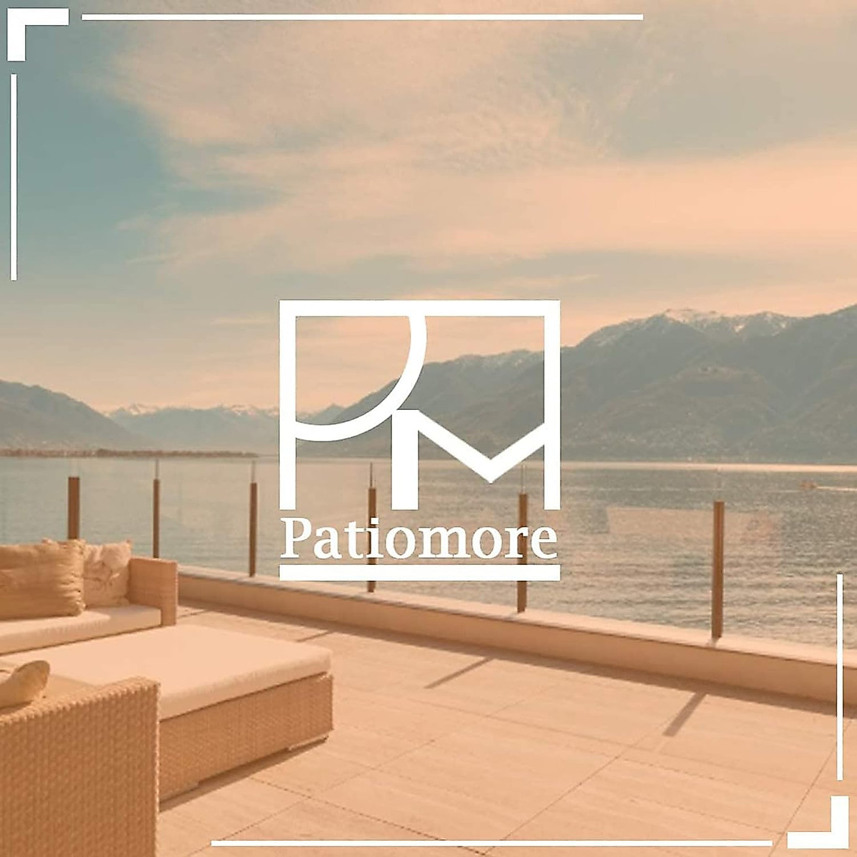 Patiomore 3 Pcs Patio Folding Bistro Set, Outdoor Metal Adjustable Recliner Furniture Set, 2 Foldable Padded Chairs and Coffee Bistro Table Set for Balcony, Backyard, Porch, Grey