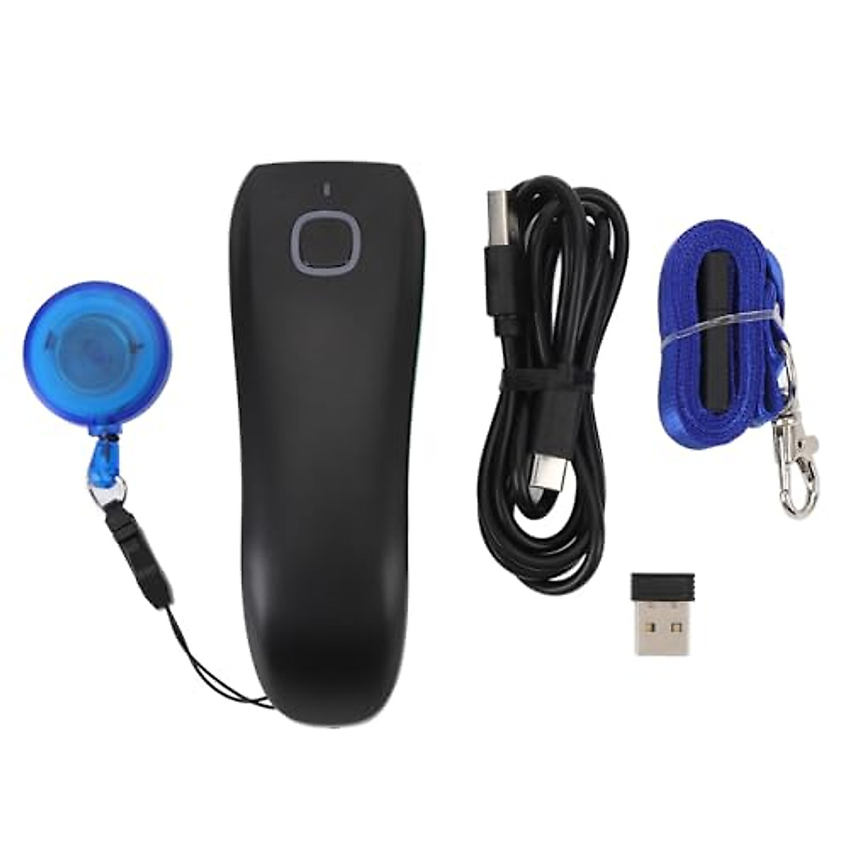 1D Barcode Scanner, USB BT 2.4G Portable Versatile Accurate AutoSensing Scanning Barcode Scanner for Retail Stores