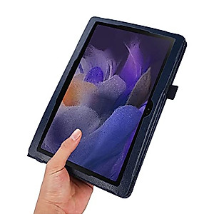 Tablet Case Cover Texture Leather Tablet Case Compatible with Samsung Galaxy TAB A8 10.5 X200/X205(2021) Slim Folding Stand Folio Protector Shockproof Back Cover with Holder Full Protective Case (Col