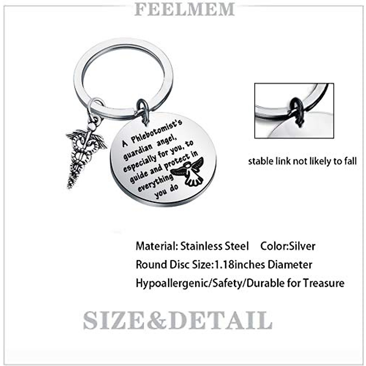 FEELMEM Pilot Prayer Keychain Drive Safe Jewelry Gift for Pilot A Pilot’s Guardian Angel Protect in Everything You Do Safe Travels Keychain for Pilot New Pilot Gift Aviation Jewelry (Pilot)