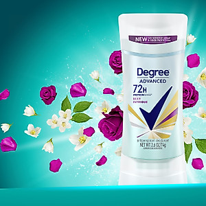 Degree Advanced MotionSense Antiperspirant Deodorant 4 Count 72-Hour Sweat And Odor Protection Sexy Intrigue Antiperspirant Deodorant For Women With MotionSense Technology 2.6oz