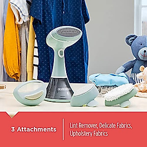 BLACK+DECKER Advanced Handheld Steamer & Press Plate – Powerful and Quick Steam Solution, HGS250P, Mint