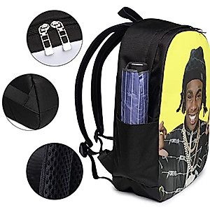 DaniBrant YNW Melly 17 in Backpack USB Charger Bookbag Laptop Bag Bookbag Unisex Student Adult Classic Fashion Backpack
