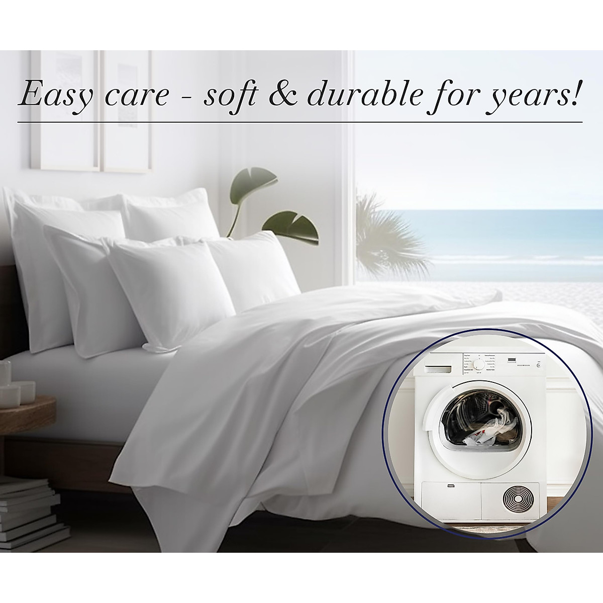 Certified Luxury 100% Pure Egyptian Cotton Cal King Bedding & Pillowcases Set, Deep Pocket Sateen Cooling Sheets for Hot Sleepers, California King Blue