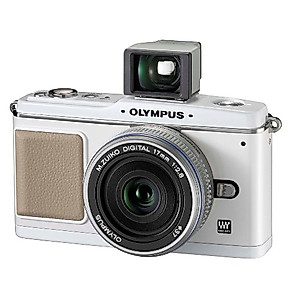 Olympus PEN E-P1 12.3 MP Micro Four Thirds Interchangeable Lens Digital Camera with 14-42mm f/3.5-5.6 Zuiko Digital Zoom Lens (White Body/Silver Lens)