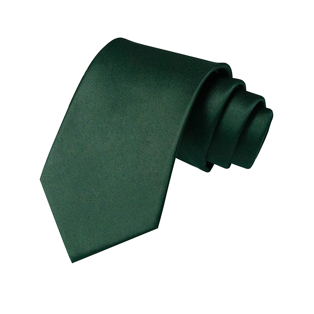 JEMYGINS Dark Green Tie Silk Necktie for Men Business and Wedding