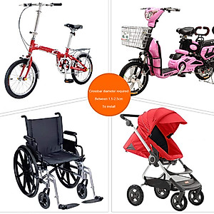 Bicycle Umbrella Stand - Stainless Steel Bicycle Wheelchair Bicycle Mount Holder, Umbrella Bar Holder Wheelchair Baby Chair Bike Umbrella Frame Stand Handle Umbrella Connector Stroller Holder