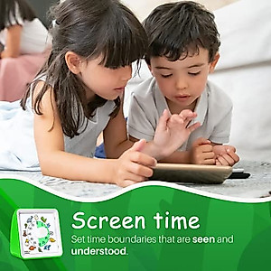 Visual Timer for Kids, Toddler, Autism, ADHD & Preschool Classroom - Animal Silent Countdown Timers - 60 Minute Productivity & Time Management Clock (Dinosaur)