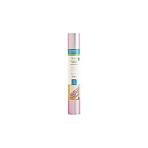 Cricut Shimmer Vinyl Sheets, 12” x 24” (3), Adhesive Decal Roll - Cotton Candy Sampler - Pink, Silver, Light Blue