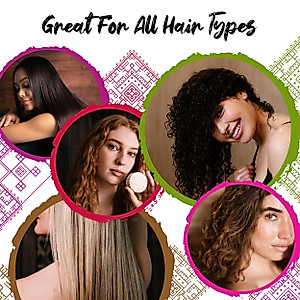 Viori Hidden Waterfall Shampoo and Conditioner Bar Set and Bamboo Holder - Made with Rice Water for Hair Growth - Handcrafted Sulfate Free Shampoo and Conditioner