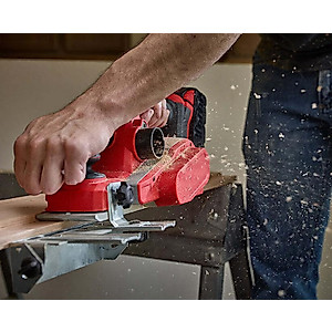 WALKFB 2623-20 for Milwaukee M18 18V 3-1/4-Inch Planer w/Bevel/Edge Guide - Bare Tool, Red, Black