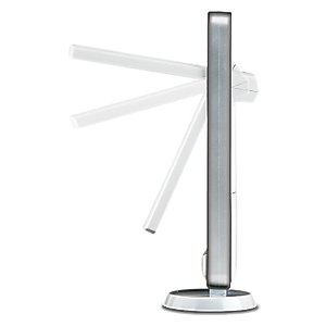 OttLite Portable LED Task Lamp, White - Lightweight LED Desk Lamp with Carrying Handle, Long-Lasting & Energy-Efficient Natural Daylight LEDs for Home Office & Desk - Automatic On/Off Operation