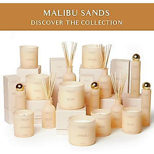 Benevolence LA Malibu Nights Scented Candle | Champagne & Peony | 15oz, 50-Hour Burn | Luxurious Home Fragrance | Natural Wax, Cotton Wick | Malibu Sands Collection