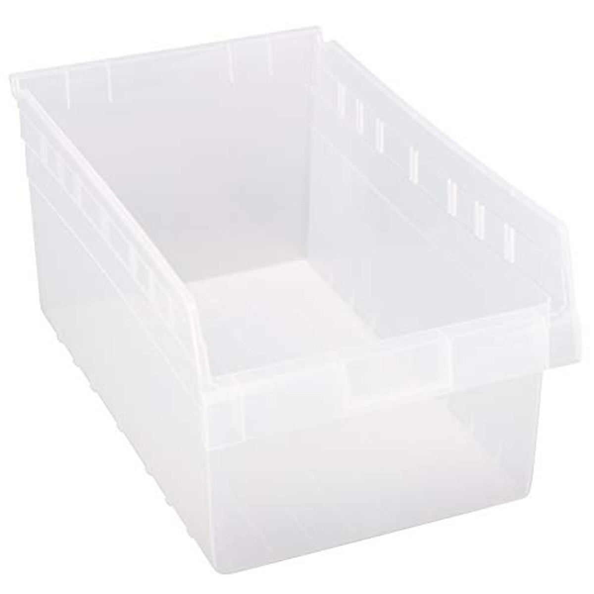 QUANTUM STORAGE SYSTEMS K-QSB810CL-5 5-Pack Store-Max Plastic 8" Shelf Bins, 17-7/8" x 11-1/8" x 8", Clear