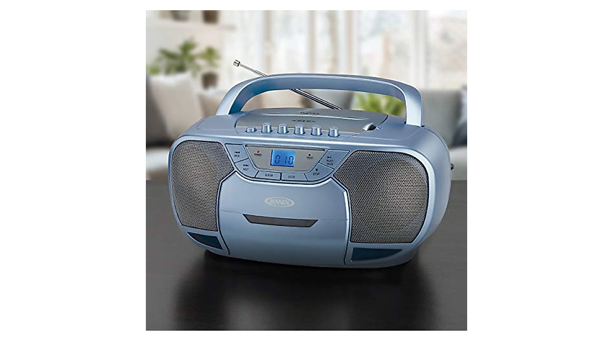 JENSEN CD-590-BL Portable Stereo CD, Cassette & Bluetooth
