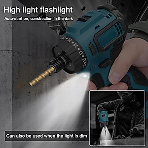 Cordless Screwdriver, Weytoll 18V Electric Screwdriver, Brushless Lithium Screwdriver tool kit, Electric Screw Driver with Torque Adjustable, 2 Speed Control for Mobilephones Computers Home Appliances