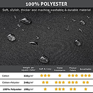 Black Apron for Women 2 Packs with Pockets Adjustable Bib Aprons for Chef, Men, Unisex, Servers, Water Oil Stain Resistant, for Cooking Kitchen Restaurant - (Black)