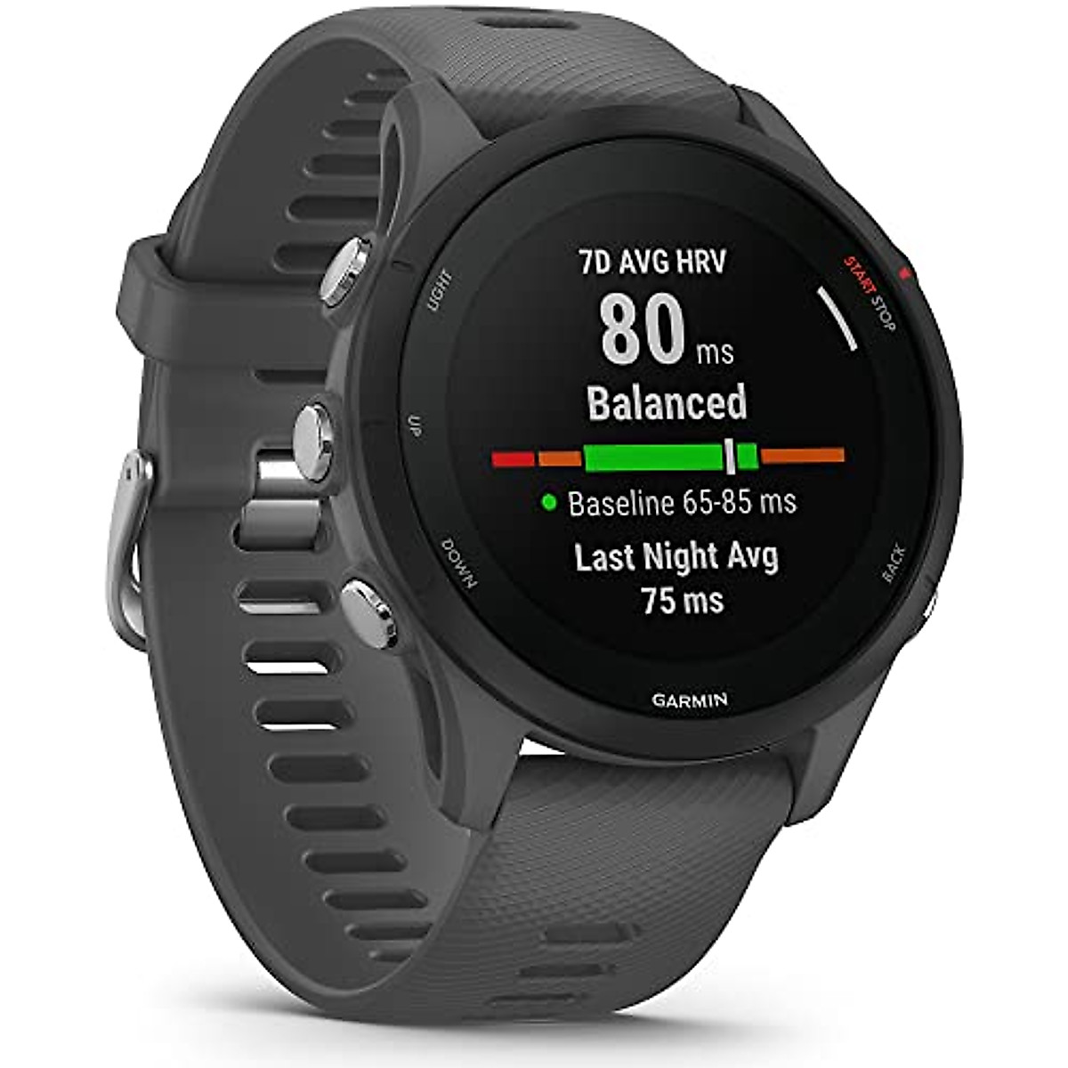 Garmin 010-02641-00 Forerunner 255 GPS Smartwatch Slate Gray Bundle with 2 YR CPS Enhanced Protection Pack