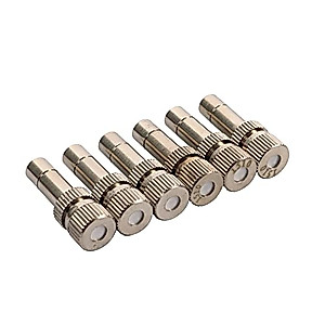VIEUE Garden Drip Irrigation System Accessories 0.1mm 0.15mm Low-Pressure Atomizing Atomizing Nozzle Spray Atomizing Head Atomizing Spray System 6 Pieces (Color : 0.1mm)