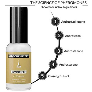 VIROCHEMISTRY Pheromone Cologne, Bold, Extra Strength Formula for Him [Invincible] - 30ml