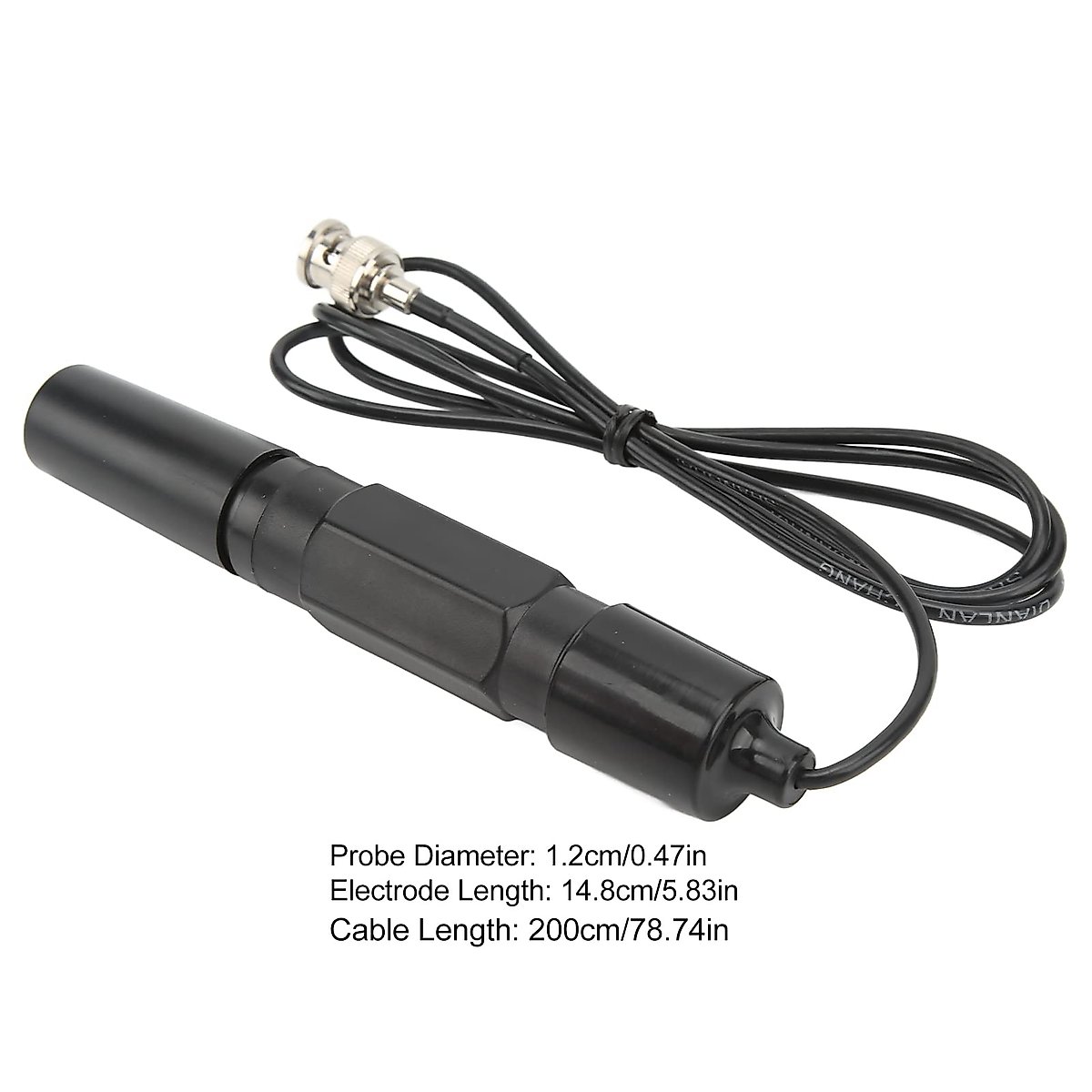Rosvola ORP Probe, Widely Used Replaceable ORP Replacement Probe with BNC Connector for Aquarium (2M)