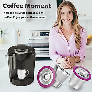 Reusable K Cups for Keurig, Reusable Coffee Pods, K Cup Reusable Coffee Pods for Keurig Coffee Maker 2.0 and 1.0
