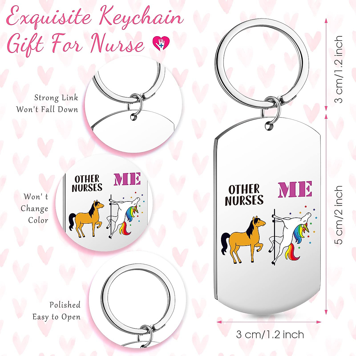 Skylety 3 Pcs Funny Nurse Gifts Set for women Including 20oz Tumbler Mug Nurse Crew Sock Nurses Keychain Nurse Practitioner gift for Nurse Graduation Birthday