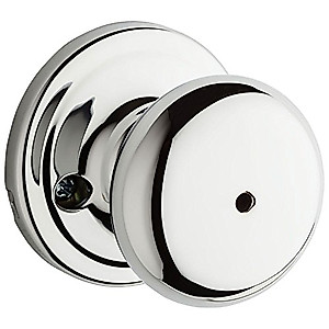 Kwikset 97300-863 Hancock Privacy Bed/Bath Knob in Polished Chrome