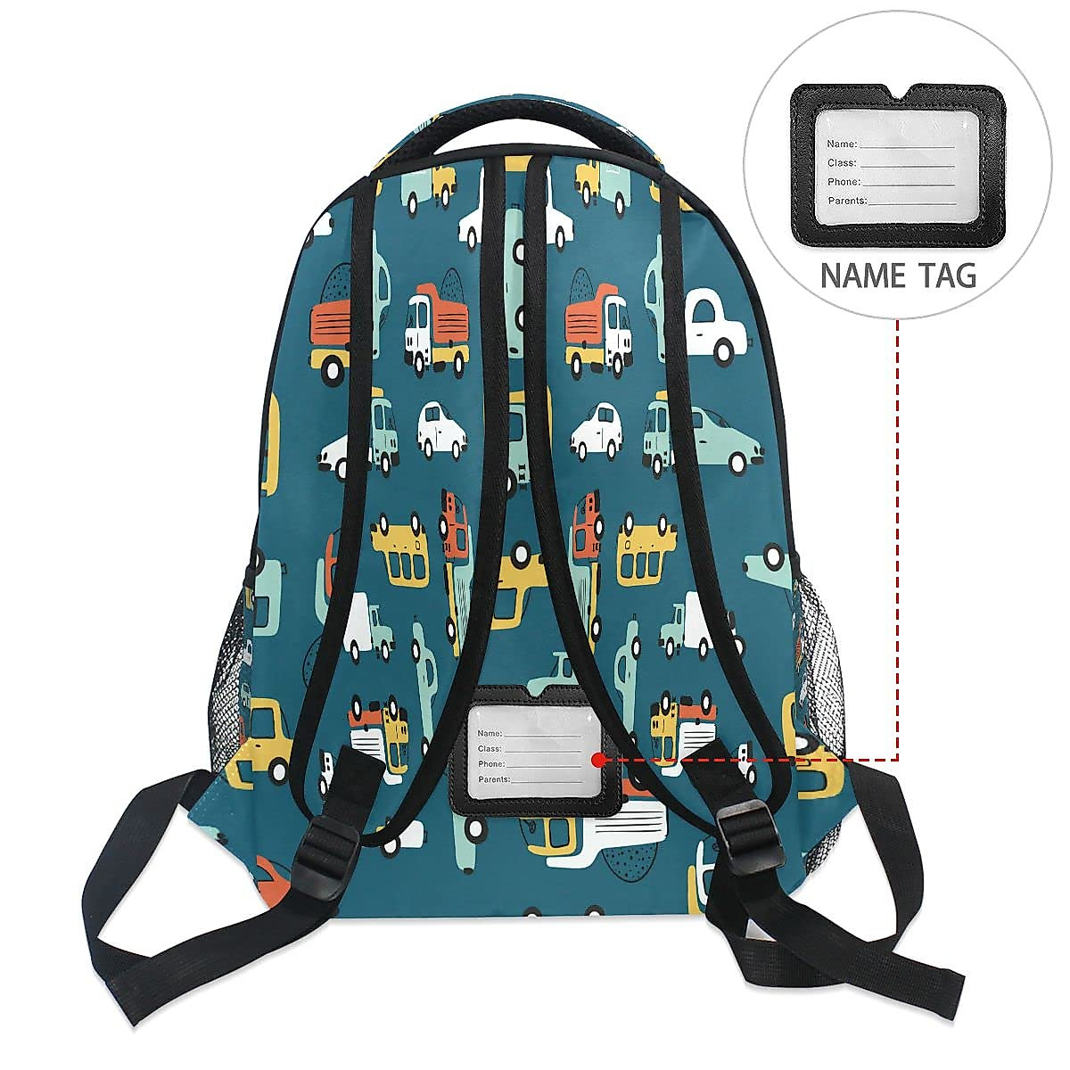 Backpack School Bookbag Travel Bag Car Childish Truck for Girls Boys Teen