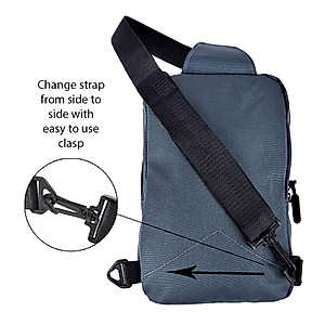 WESTEND Crossbody Canvas Sling Bag Backpack with Reversible Strap