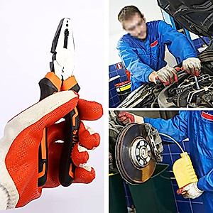 Leather Gardening Gloves for with Grip,Ultra-lite PU Coated Polyurethane Working Gloves for Men Women,2 Pairs Working Gloves, Best Garden Gifts & Tools for Gardener