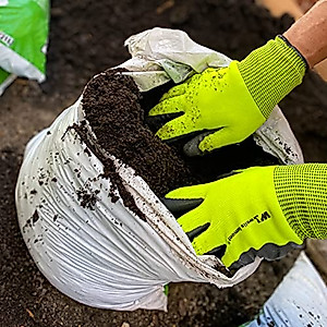 Wells Lamont 3 Pair Pack Men's Nitrile Coated Grip Work Gloves, Medium (546MF) , Black