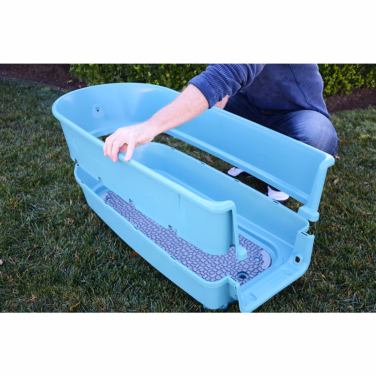 Booster Bath Elevated Pet Bathing, Teal, Large (Pack of 1)