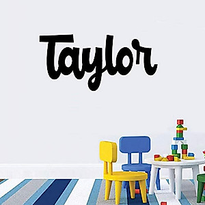 Multiple Font Custom Name Nursery Wall Decal Vinyl Sticker | Home Décor | Custom Kids Room Decal | Bedside Decals | Children’s Room| Car | Laptop