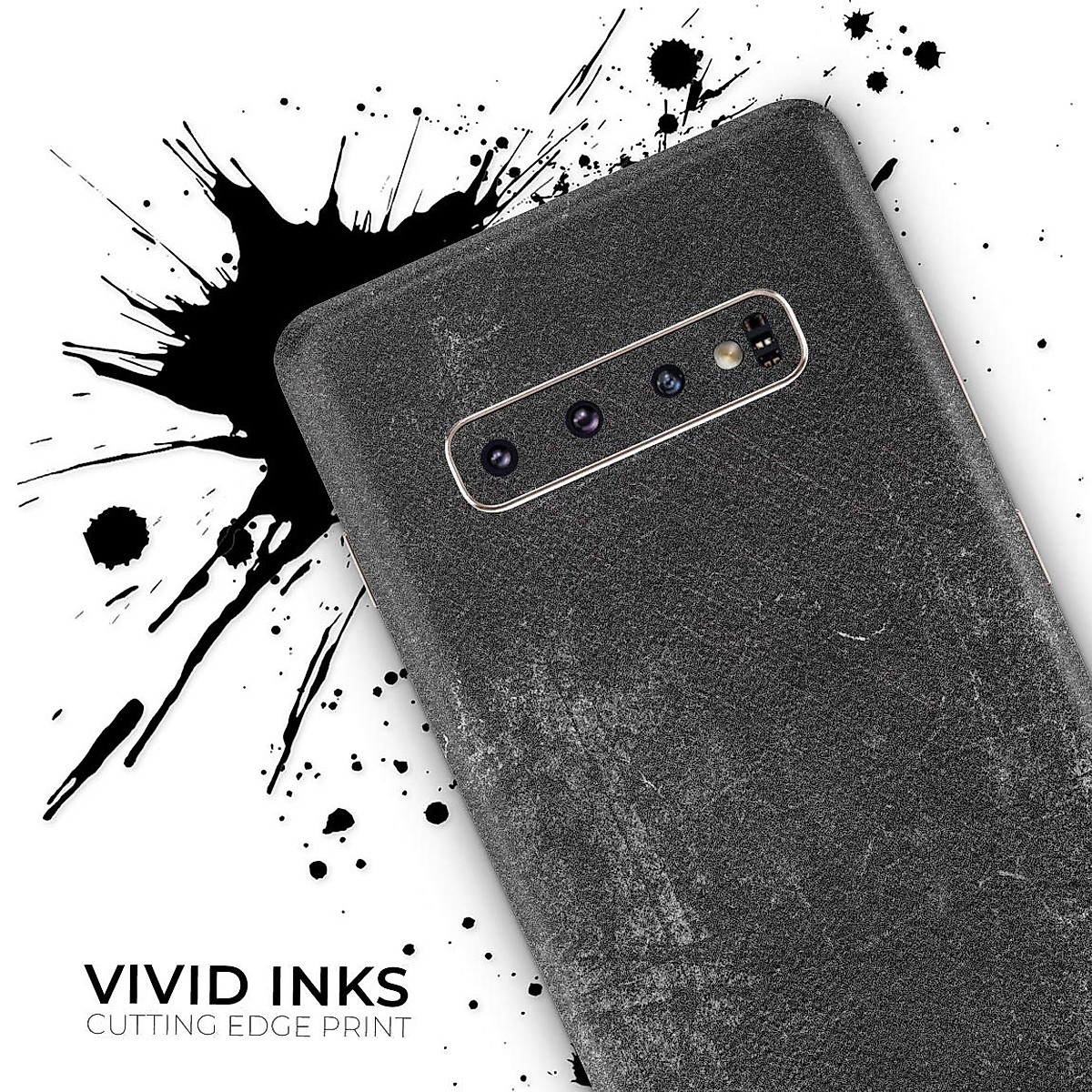 DesignSkinz Distressed Silver Texture v8 Protective Vinyl Decal Wrap Skin Cover Compatible with The Samsung Galaxy S20 (Screen Trim & Back Glass Skin)