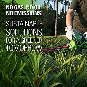 Greenworks 40V 24" Cordless Hedge Trimmer, 2.0Ah Battery and Charger Included