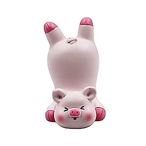 LEOMOSTE Cute Lovely Pink Pig Cell Phone Stand Holder Desktop Tablet Office Decor Home Ornament, Compatible with 4-8inch Smartphone